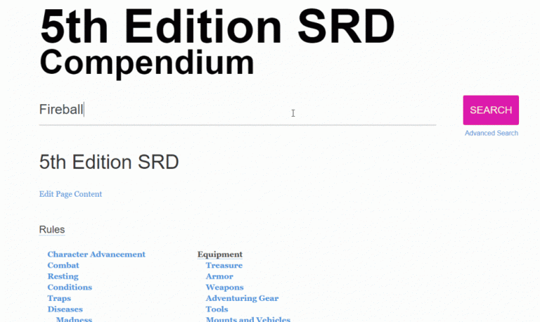 D&D 5th Edition SRD - Mega-Update: New Sheet, New Compendium, & Drag ...