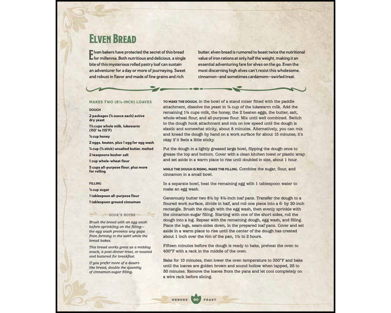 Heroes' Feast - D&D Recipes Book - Tribality